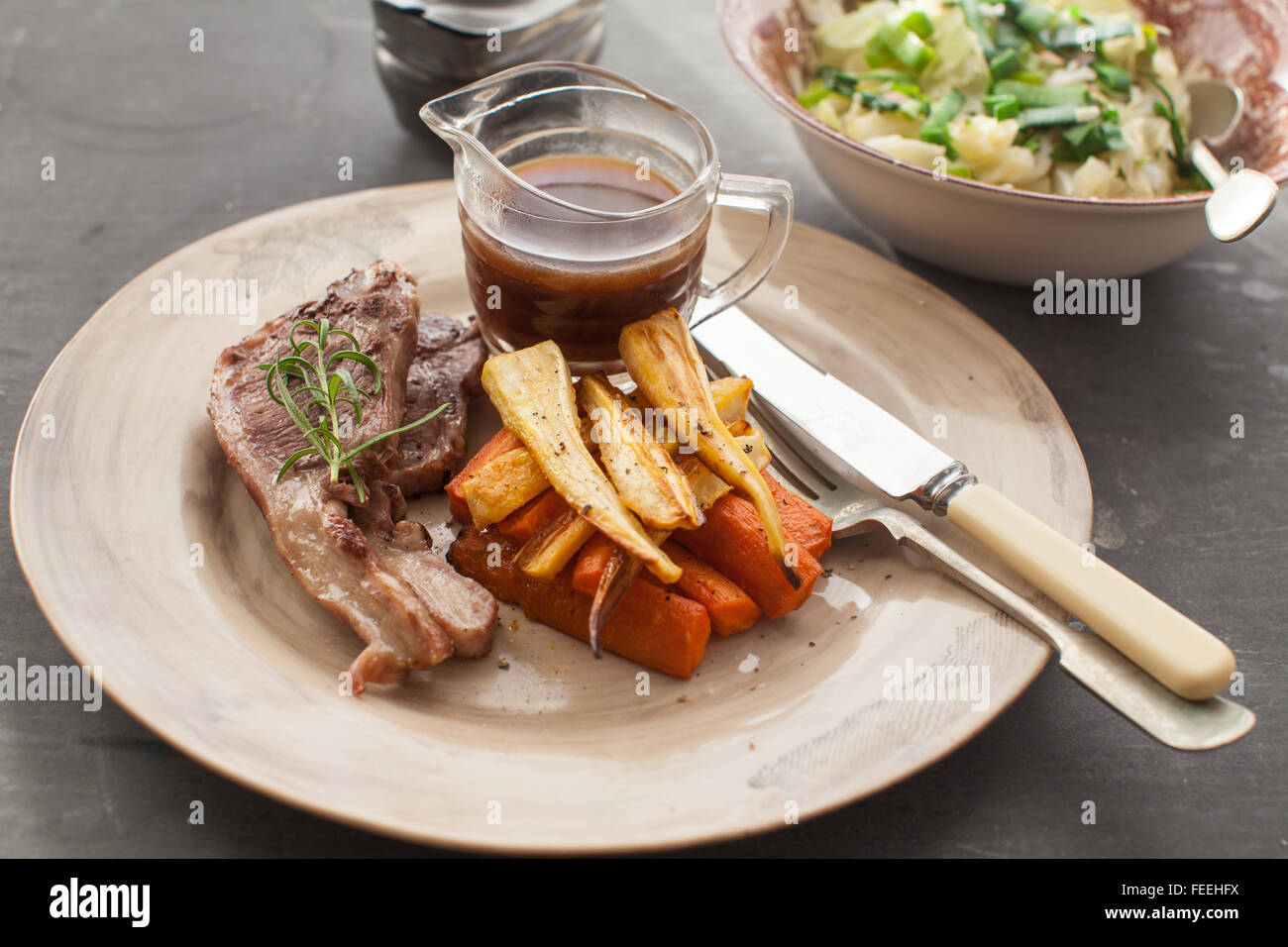 Sunday roast dinner Stock Photo - Alamy