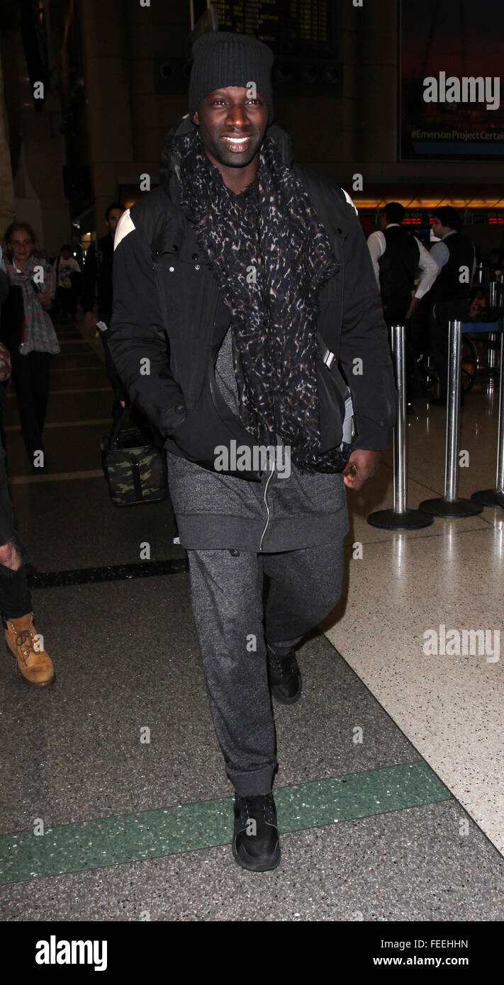 Omar Sy departs on a flight from Los Angeles International Airport (LAX ...