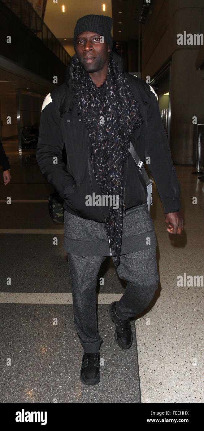 Omar Sy departs on a flight from Los Angeles International Airport (LAX ...