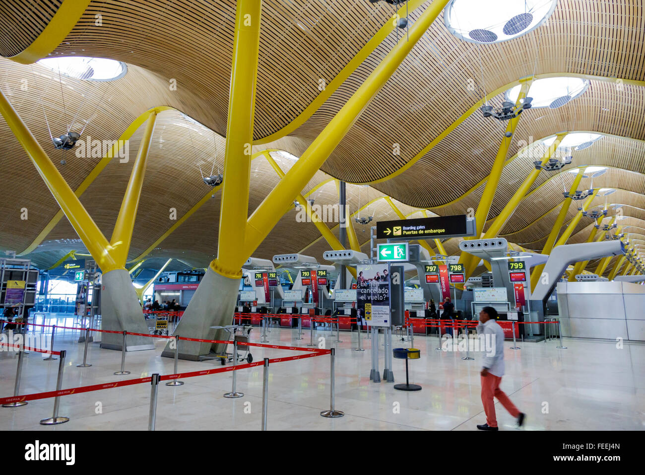 Barajas International Airport Terminal Madrid High Resolution Stock ...