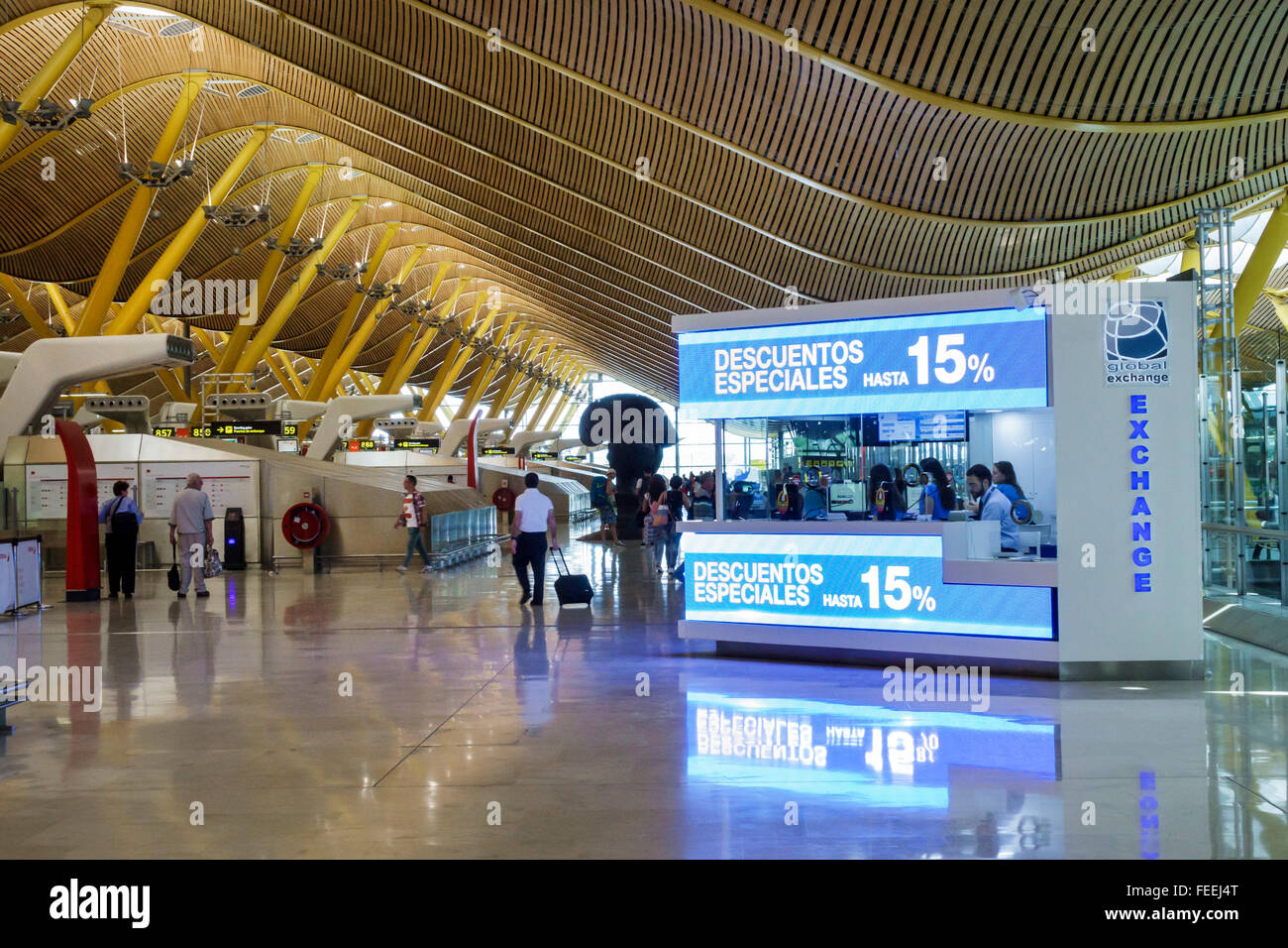 Barajas International Airport Terminal Madrid High Resolution Stock ...