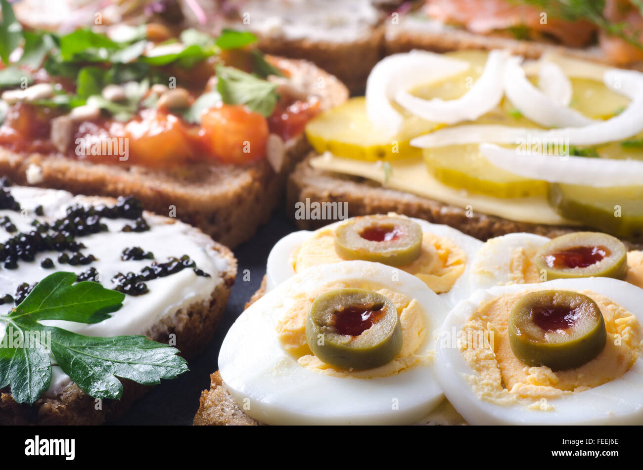 Open sandwiches hi-res stock photography and images - Alamy