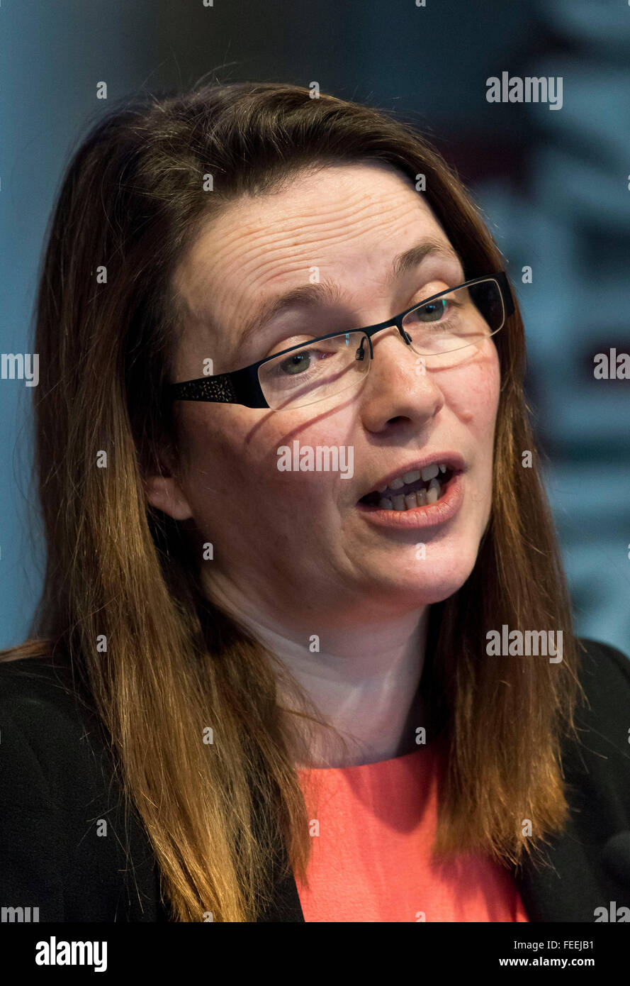 Leader of the Welsh Liberal Democrats Kirsty Williams AM Stock Photo ...