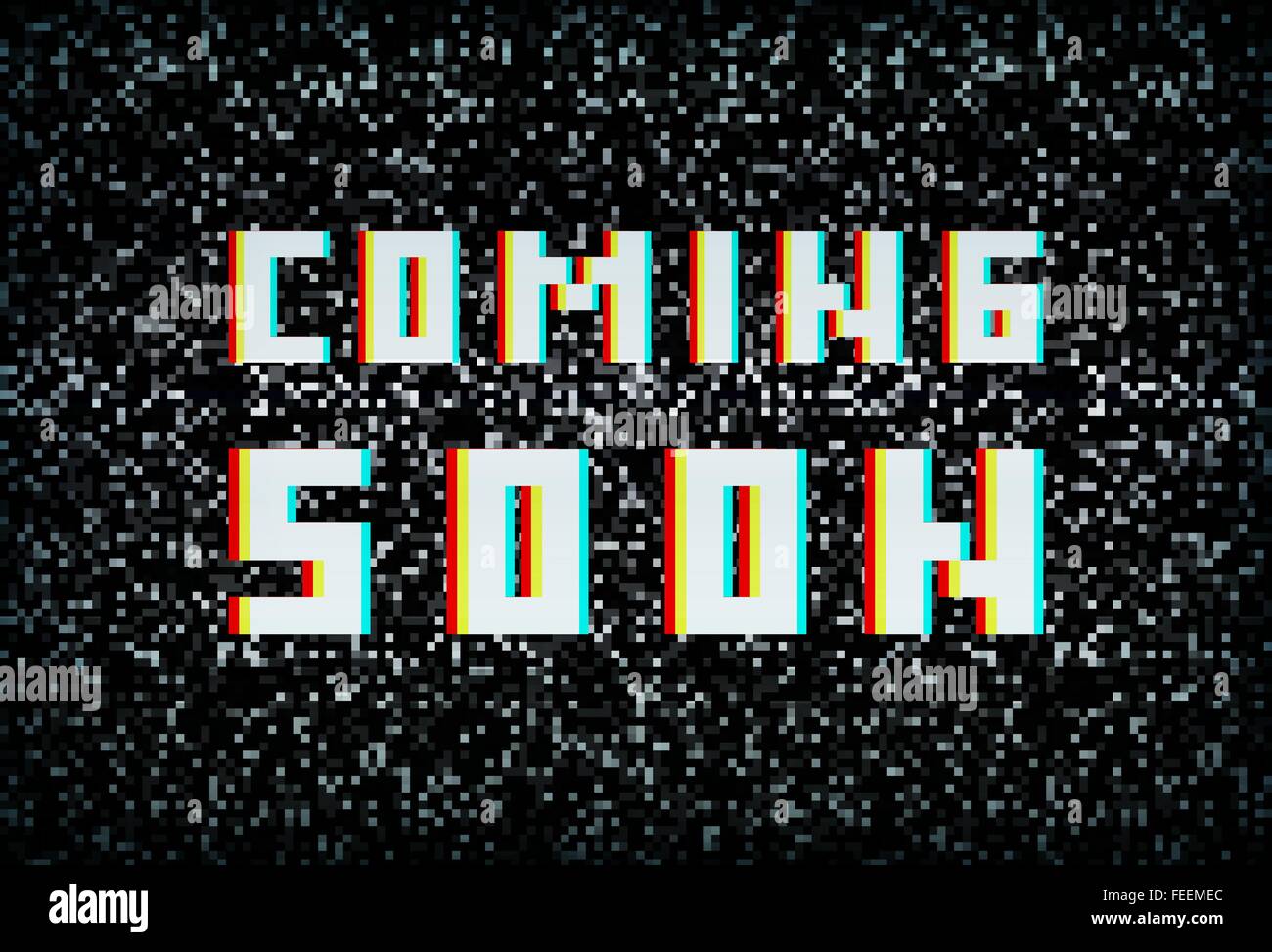 Static on television screen Stock Vector Images - Alamy