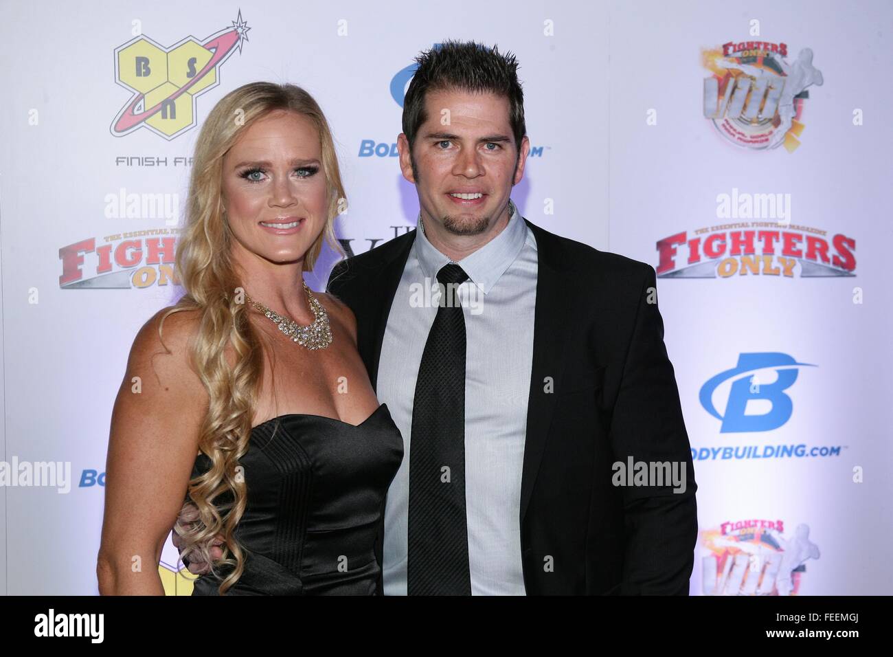 Las Vegas, NV, USA. 5th Feb, 2016. Holly Holm, Jeff Kirkpatrick at ...