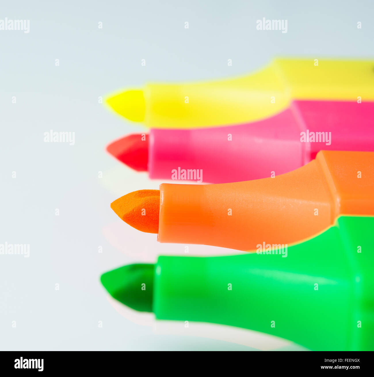 set of four brightly markers Stock Photo - Alamy