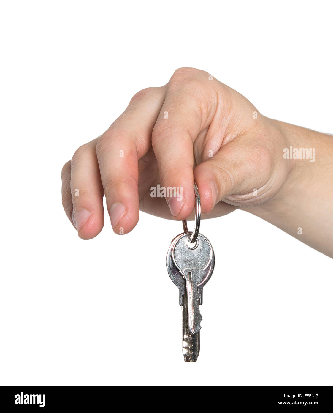 hand with keys Stock Photo - Alamy