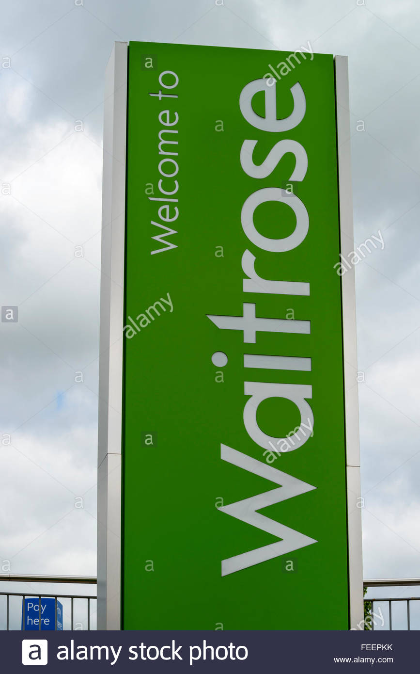 Waitrose Supermarket Shop Sign High Resolution Stock Photography and ...
