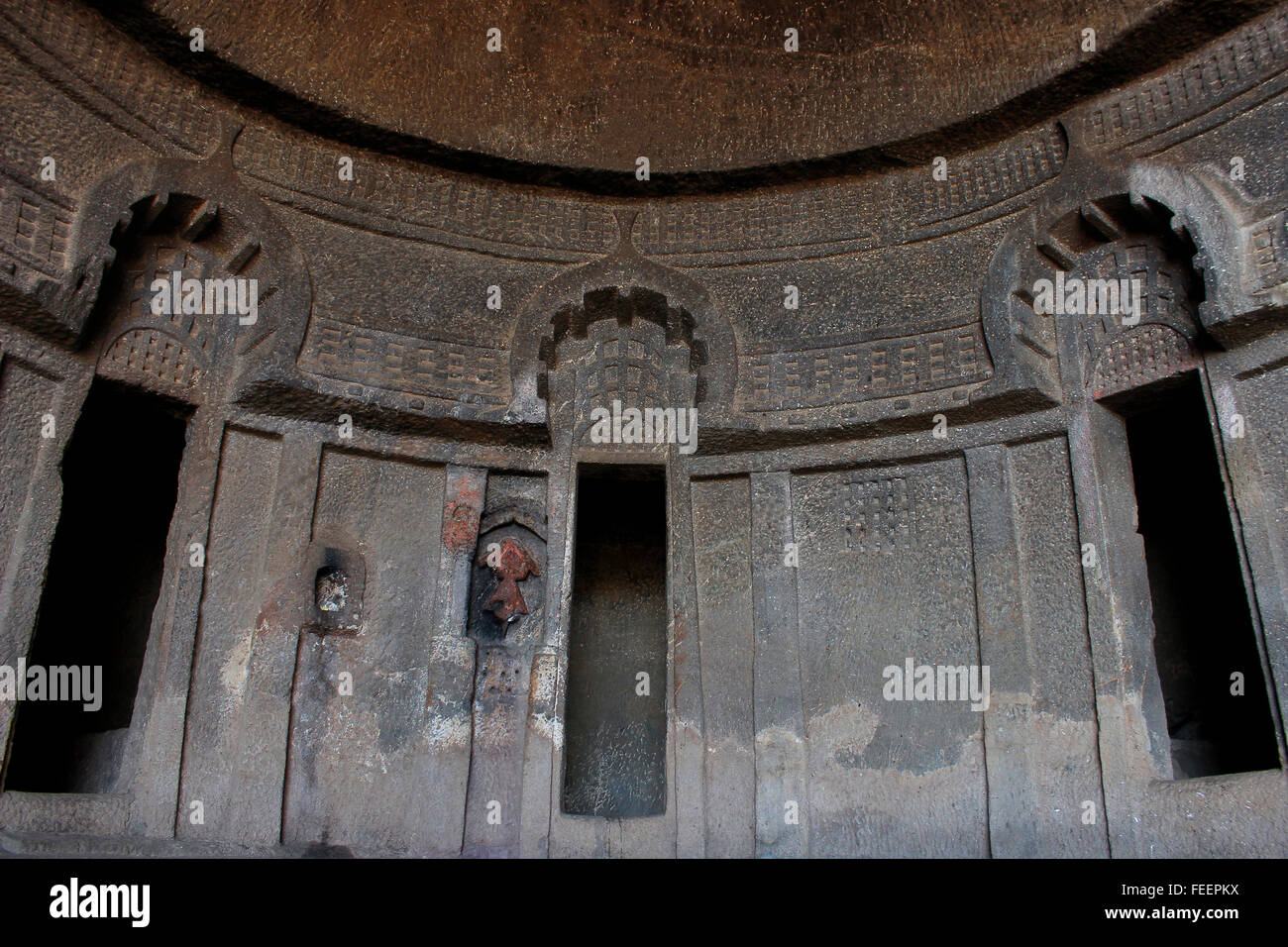 Vihara, Bedse Buddhist cave, Near Kamshet, Pune, Maharasthra, India ...