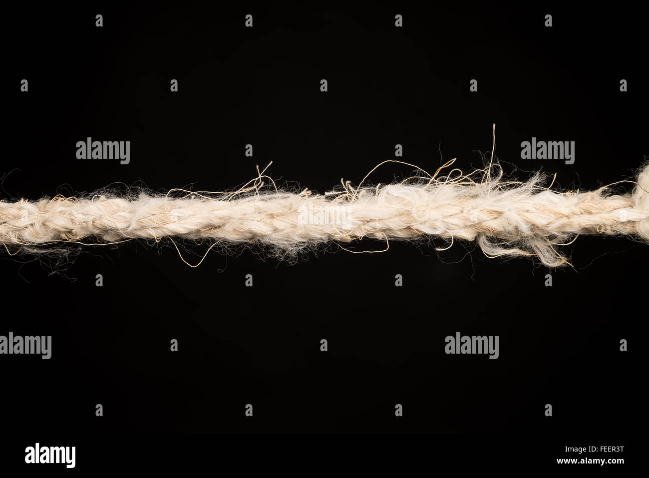 Rope about to break, a stress concept Stock Photo - Alamy