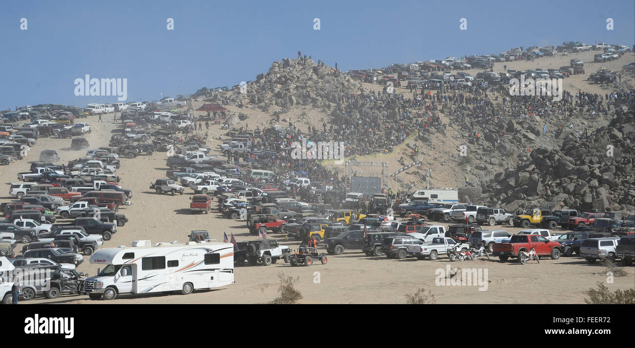 Johnson Valley CA. 5th Feb, 2016. Thousands of off-road fans came out ...