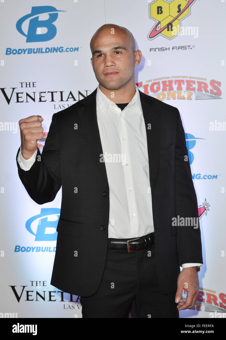 Las Vegas, Nevada, USA. 5th Feb, 2016. UFC Welterweight champion Robbie ...