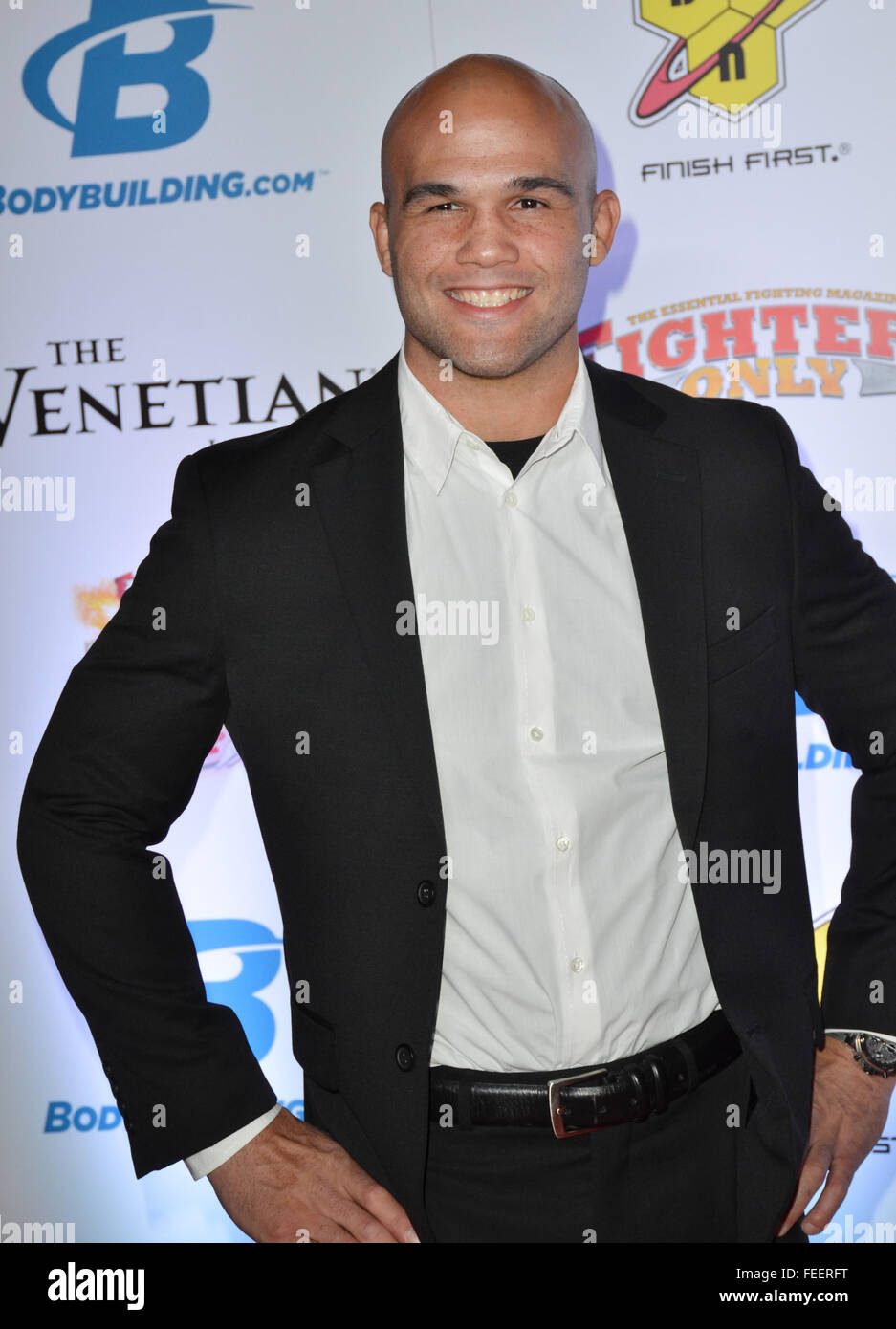 Las Vegas, Nevada, USA. 5th Feb, 2016. UFC Welterweight champion Robbie ...