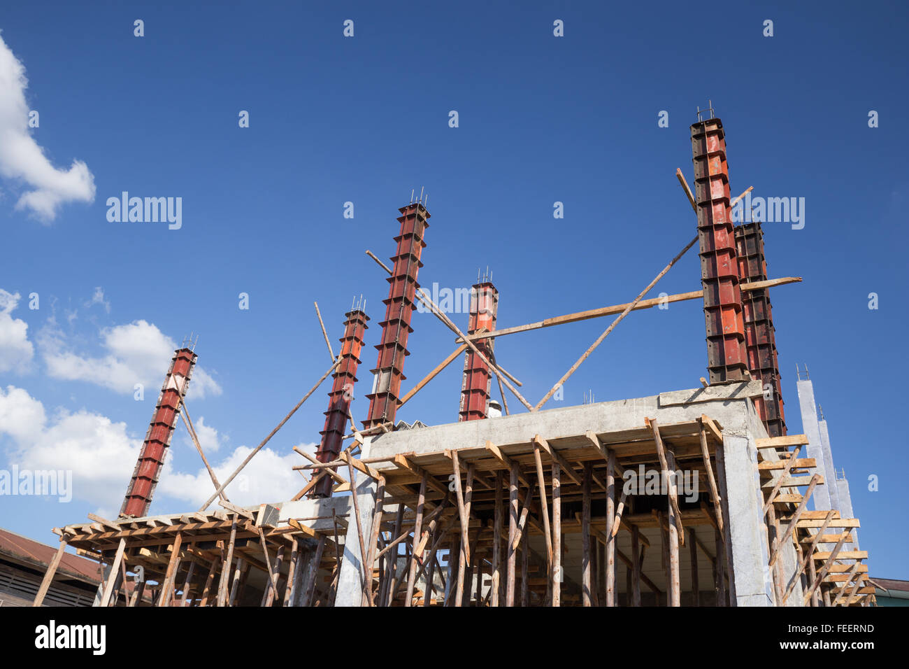 Concrete beam mold house construction hi-res stock photography and ...