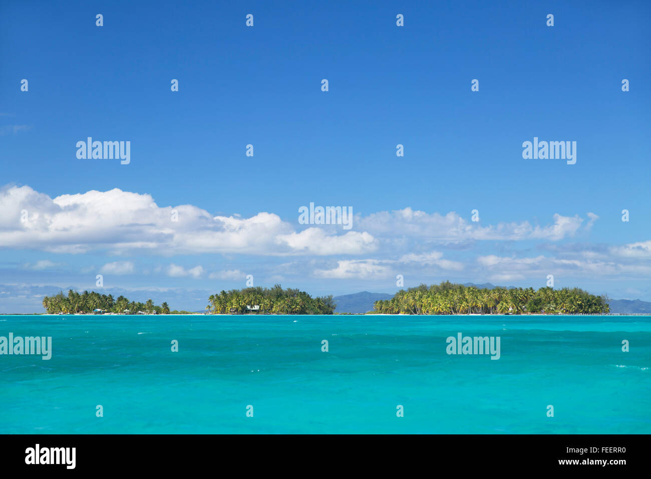 Motu Tofari, Bora Bora, Society Islands, French Polynesia Stock Photo ...