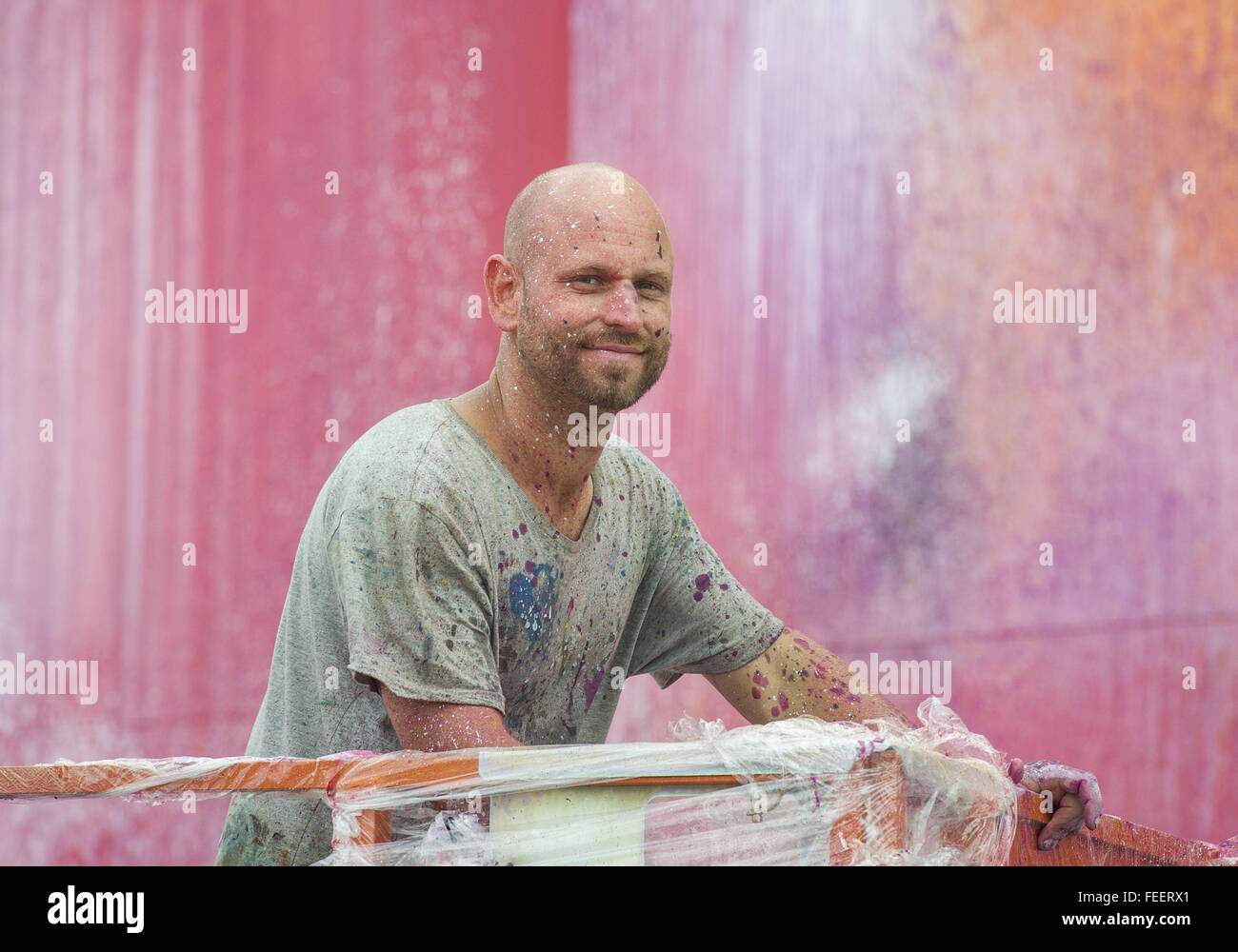 Christchurch, New Zealand. 6th Feb, 2016. Australian visual artist ASH ...