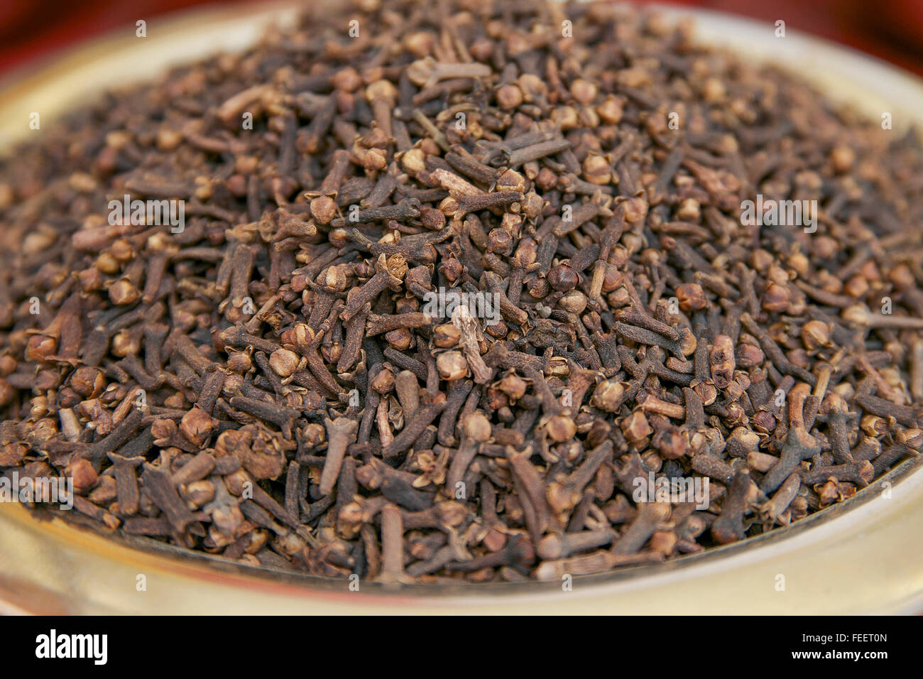 Variety of spices display on local market Stock Photo - Alamy