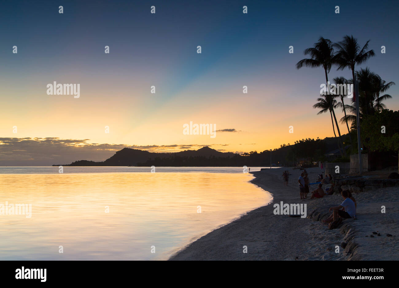 Matira beach bora bora island hi-res stock photography and images - Alamy