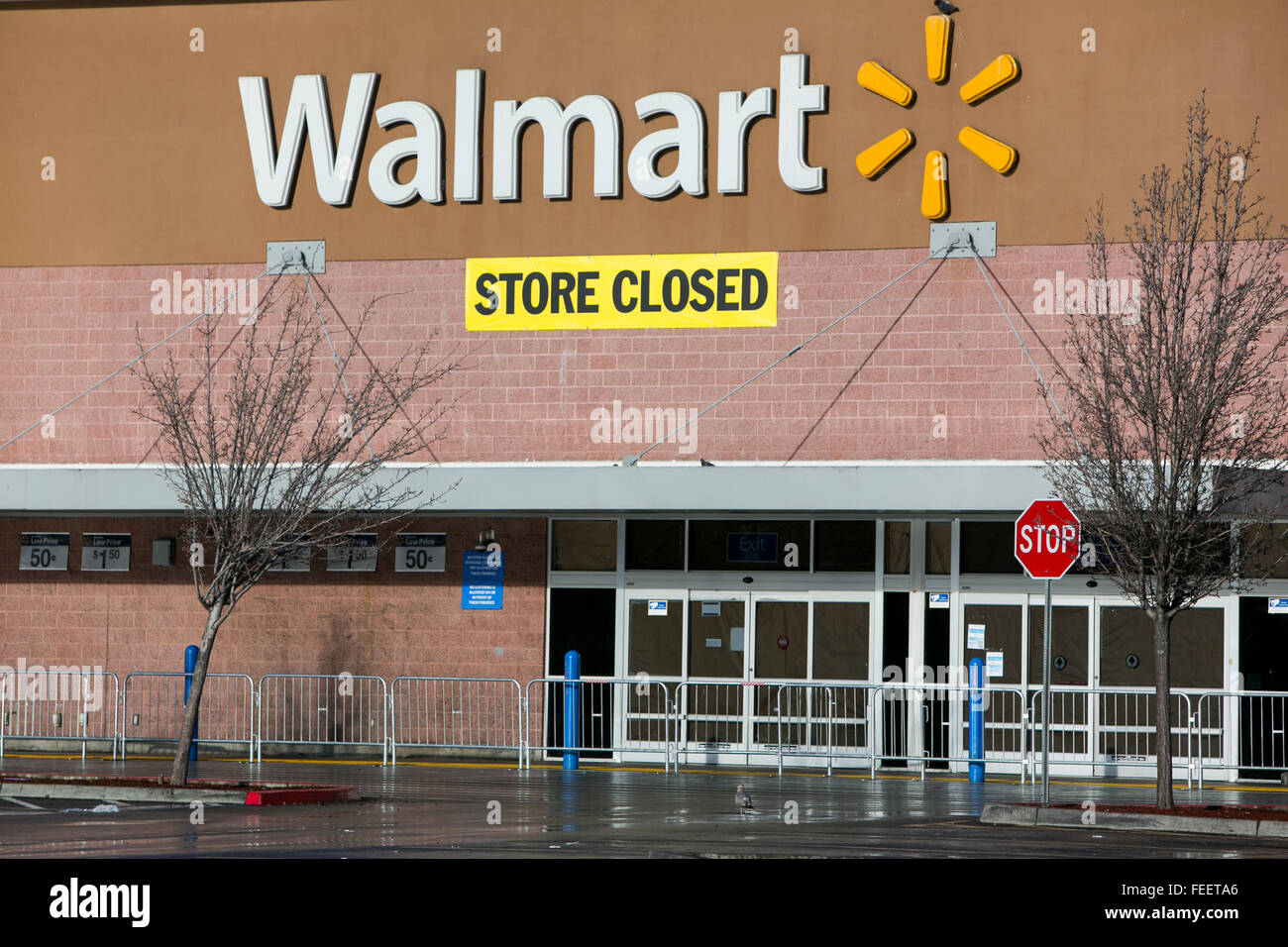 A closed Walmart retail store in Oakland, California on January 23 ...