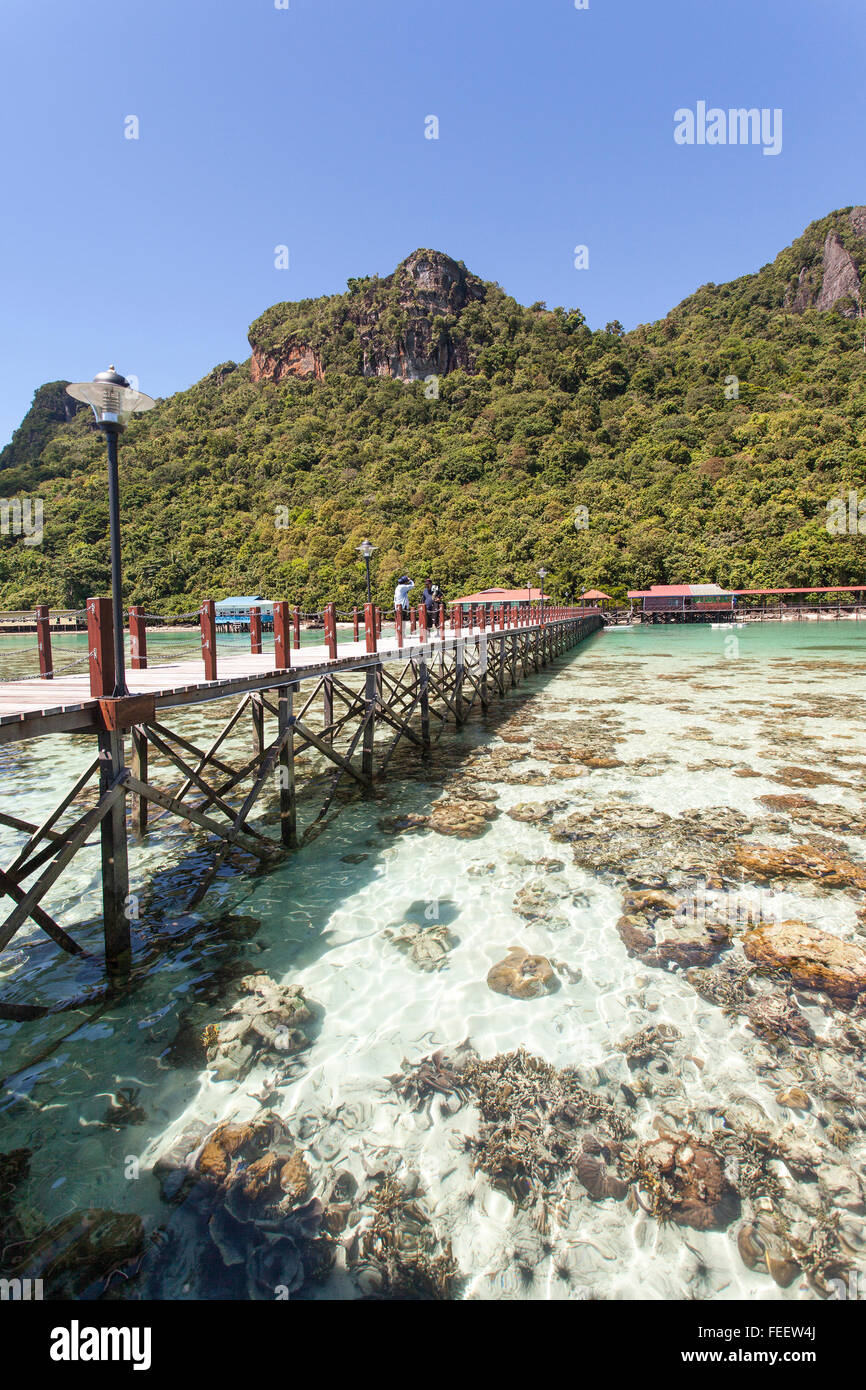 The Bohey Dulang island located in Semporna, Sabah, Malaysia Stock ...