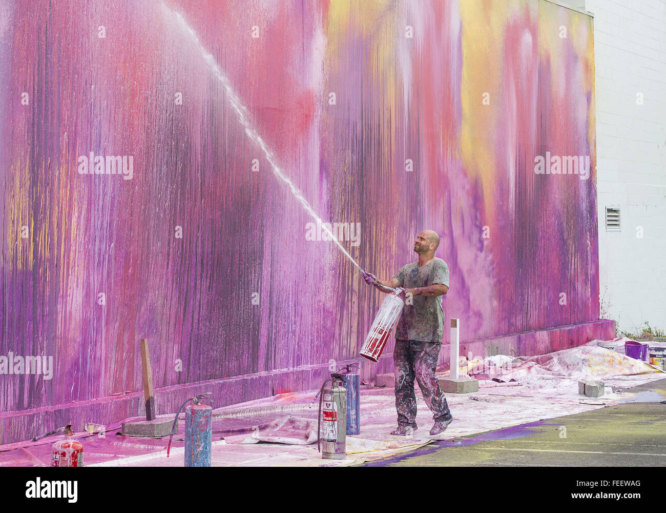 Christchurch, New Zealand. 6th Feb, 2016. Australian visual artist ASH ...