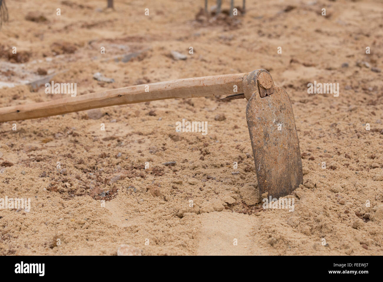 Hoe soil hi-res stock photography and images - Alamy