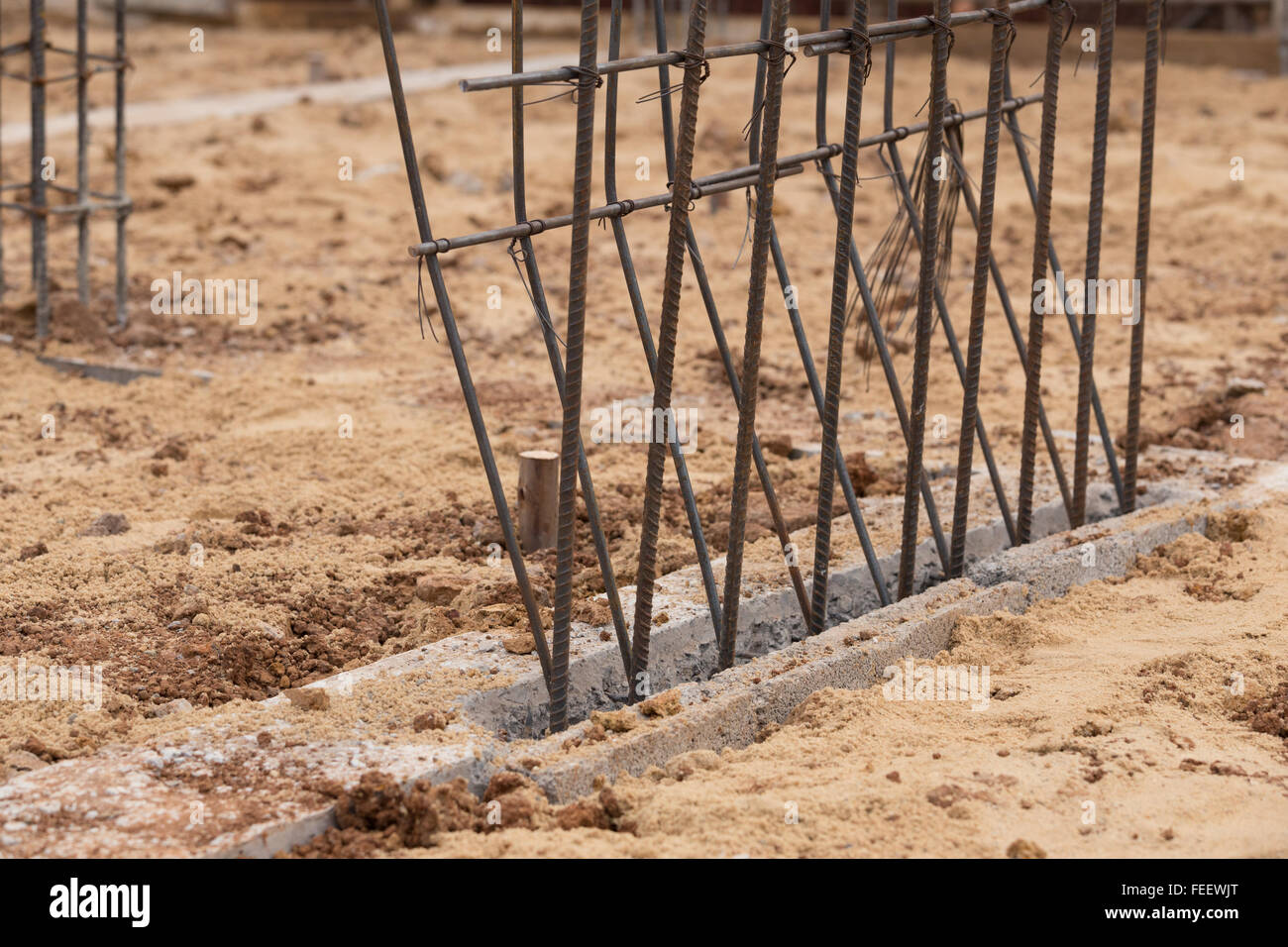 steel rod for structure of building at construction site Stock Photo ...