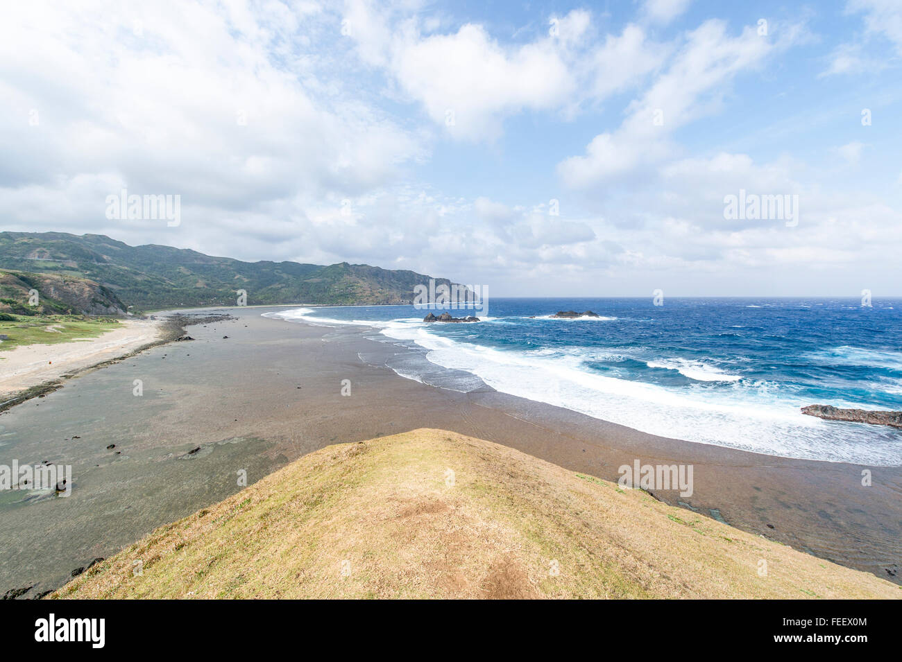 The beauty of rock formation and ocean at Alapad or Alepad Point in ...