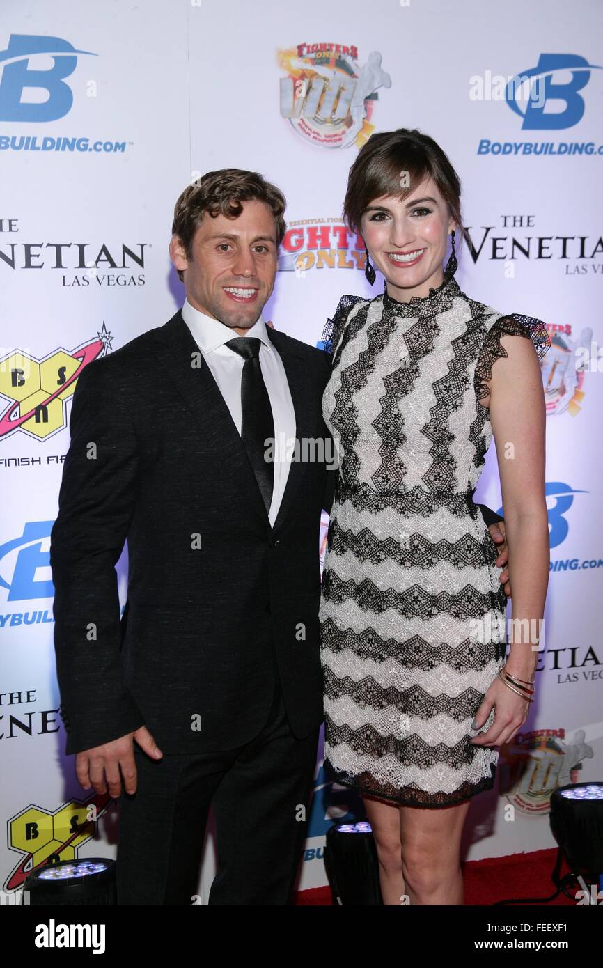 Las Vegas, NV, USA. 5th Feb, 2016. Urijah Faber, Alison Haislip at ...