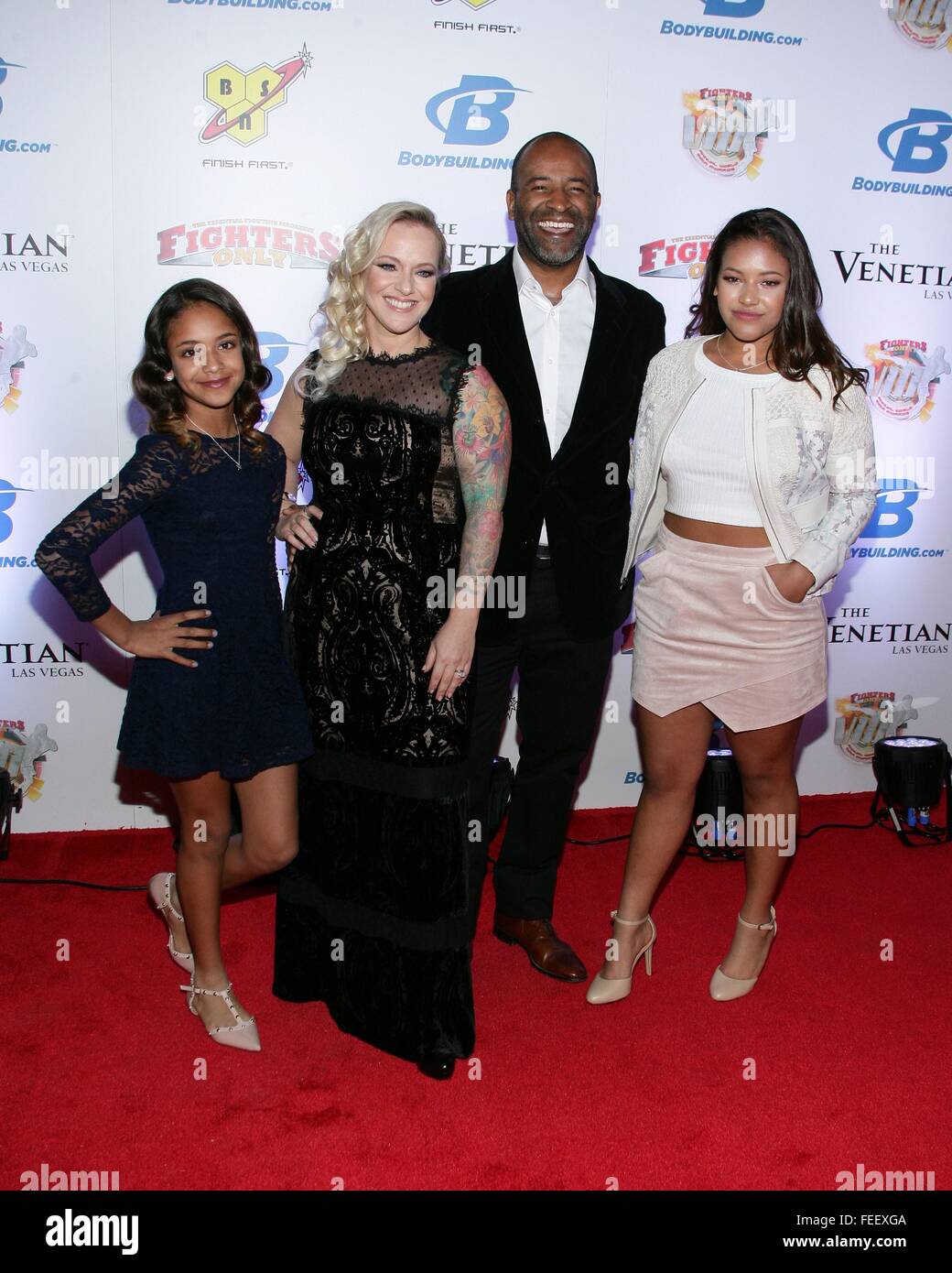 Las Vegas, NV, USA. 5th Feb, 2016. Rafael Cordeiro, Family at arrivals for 8th Annual Fighters ...