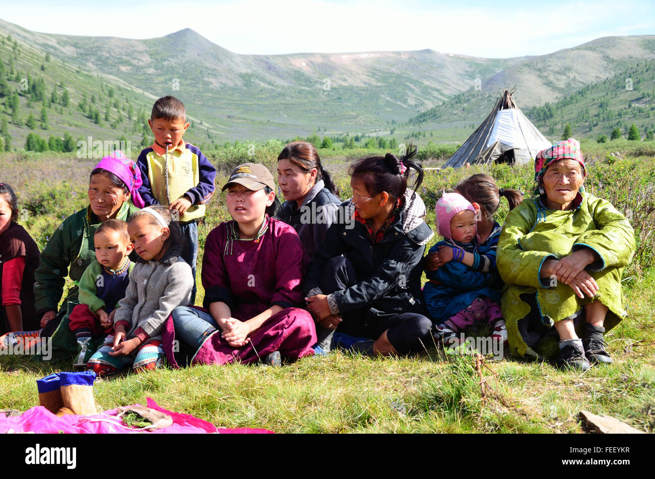 Duhkha (same as Tsaatan) people Stock Photo - Alamy