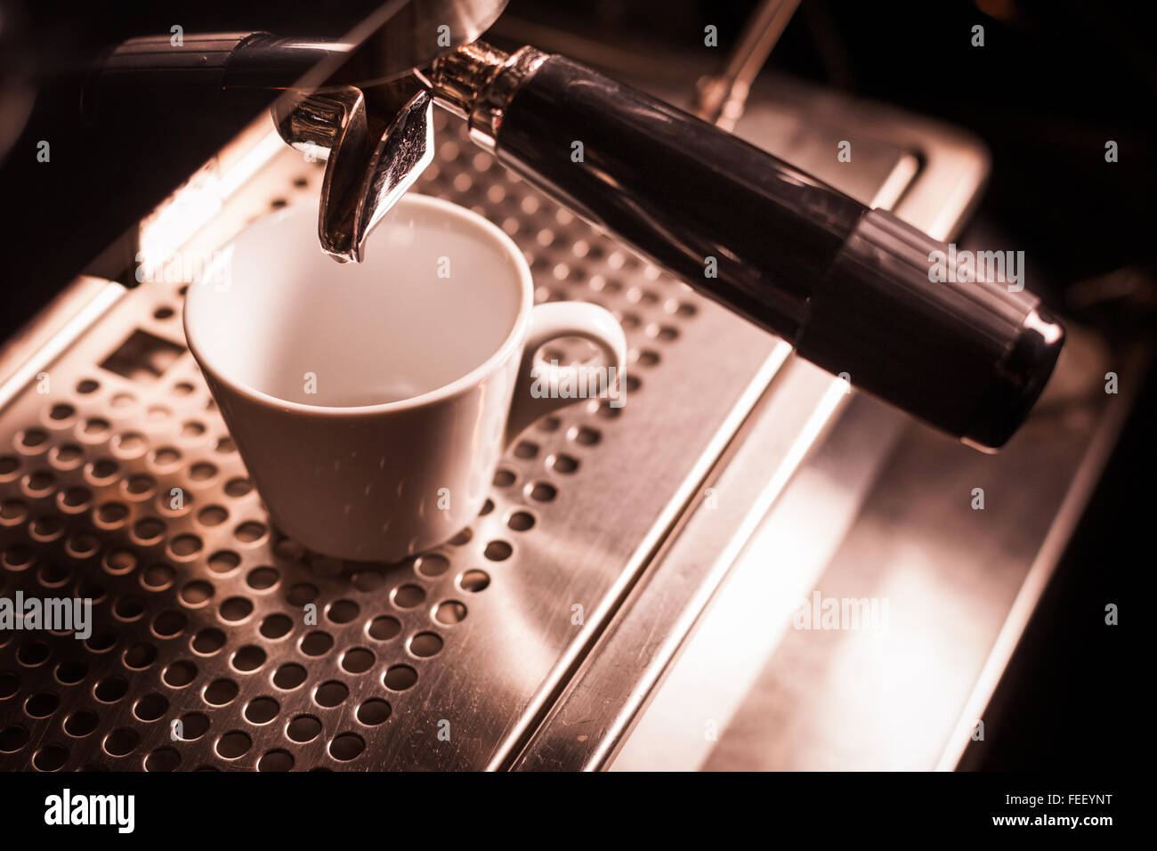 Color image of an espresso making machine Stock Photo - Alamy