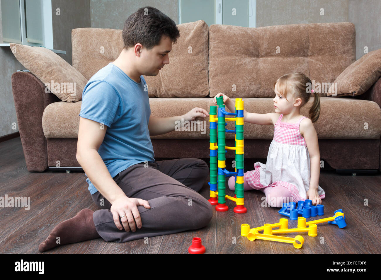 Father daughter playing educational hi-res stock photography and images ...