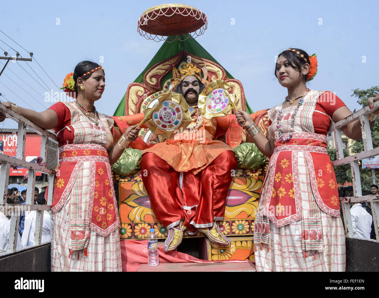 Sivasagar, Assam, India. 6th Feb, 2016. Indian people takes out a ...