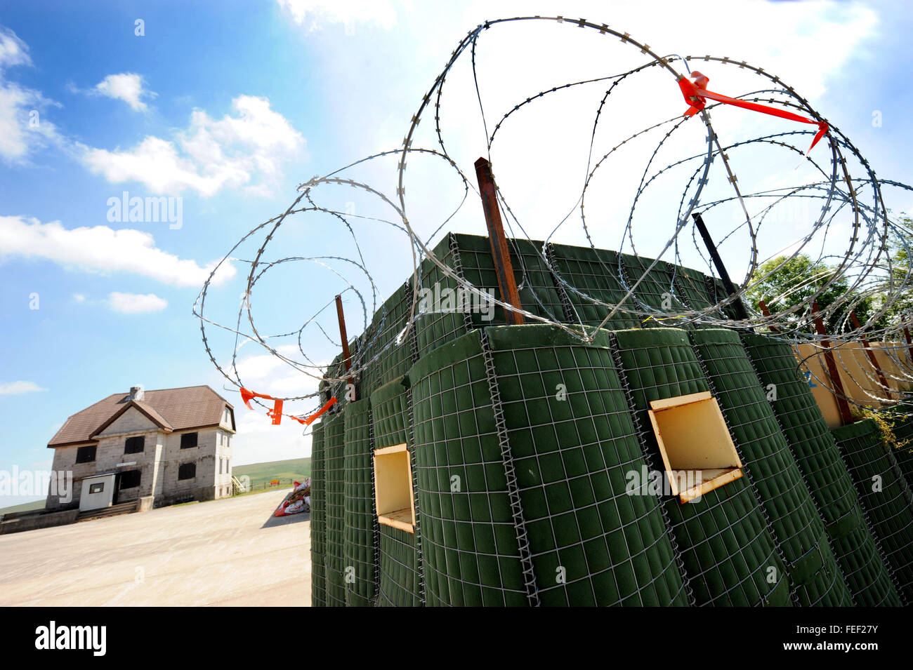 The MOD army training village near Brecon UK Stock Photo - Alamy