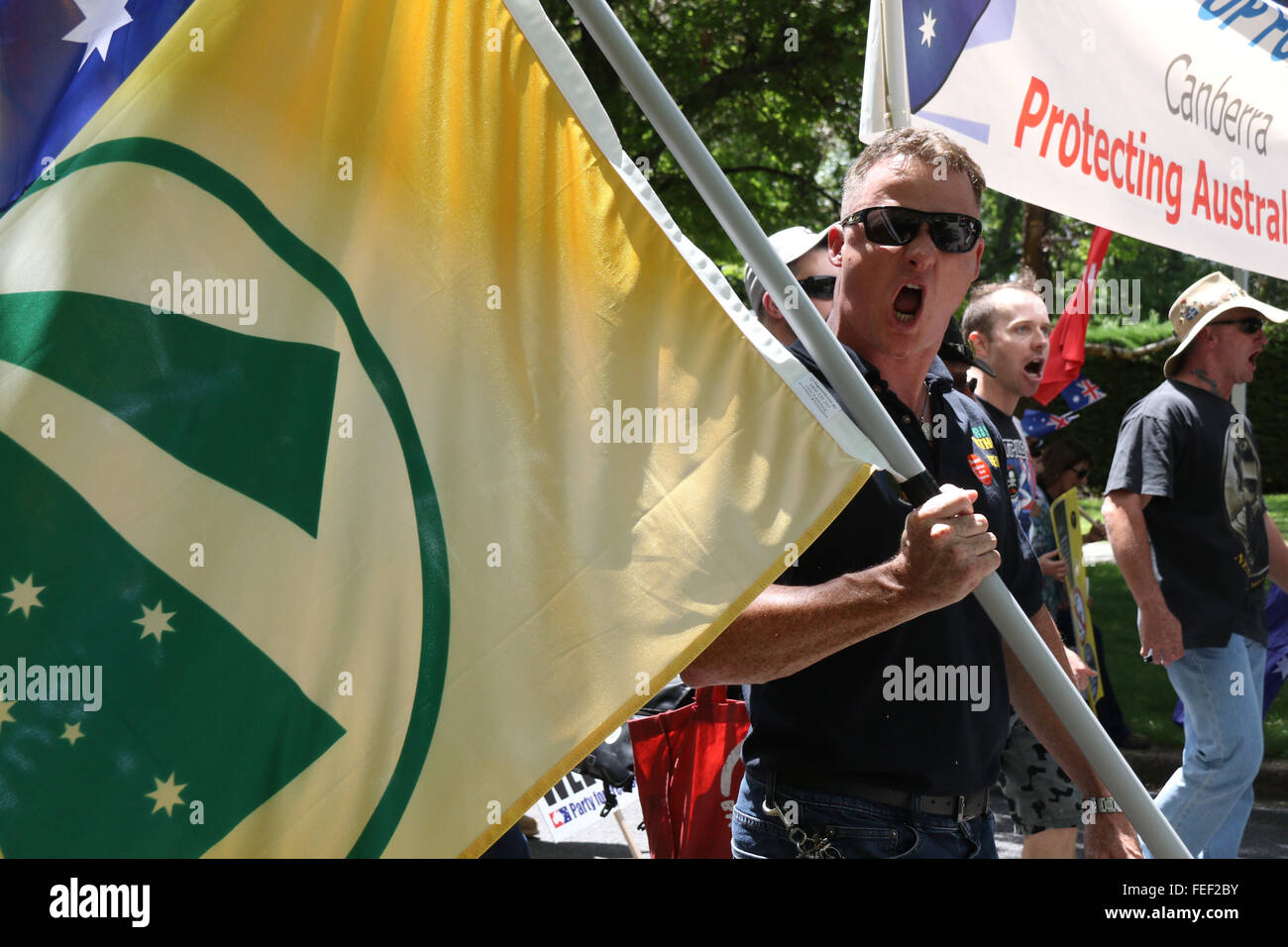 Canberra, Australia. 6 February 2016. Pictured: Chris Shortis from the ...