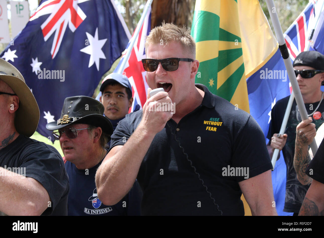 Canberra, Australia. 6 February 2016. Pictured: Blair Cottrell, leader ...