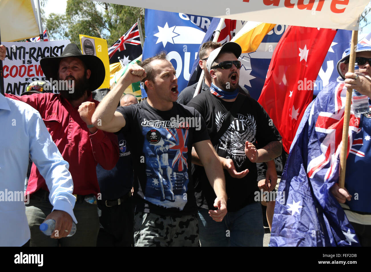Canberra, Australia. 6 February 2016. Pictured: Key activists of ...