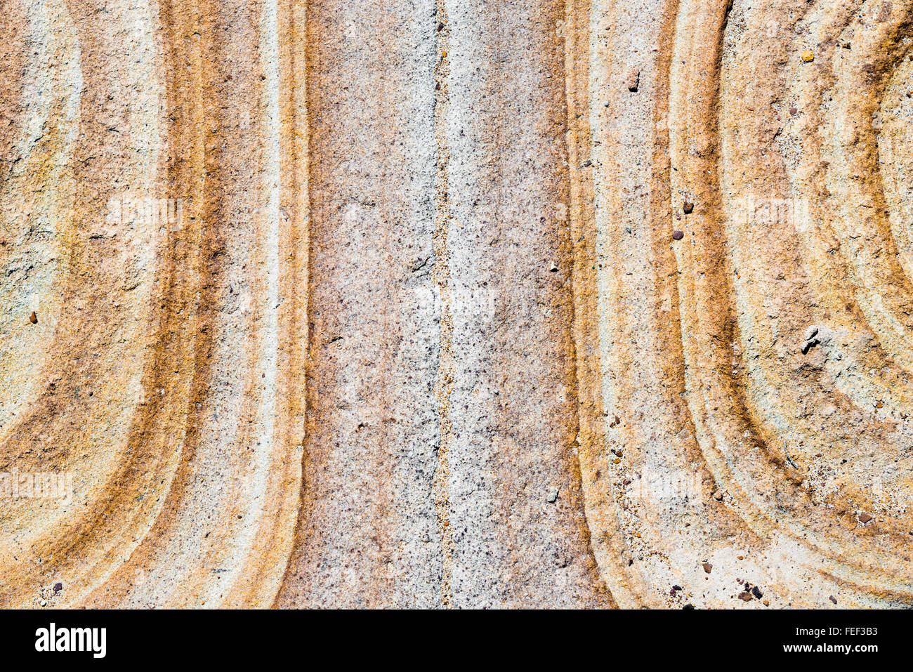 Australian rock formation background, sandstone texture with iron ...