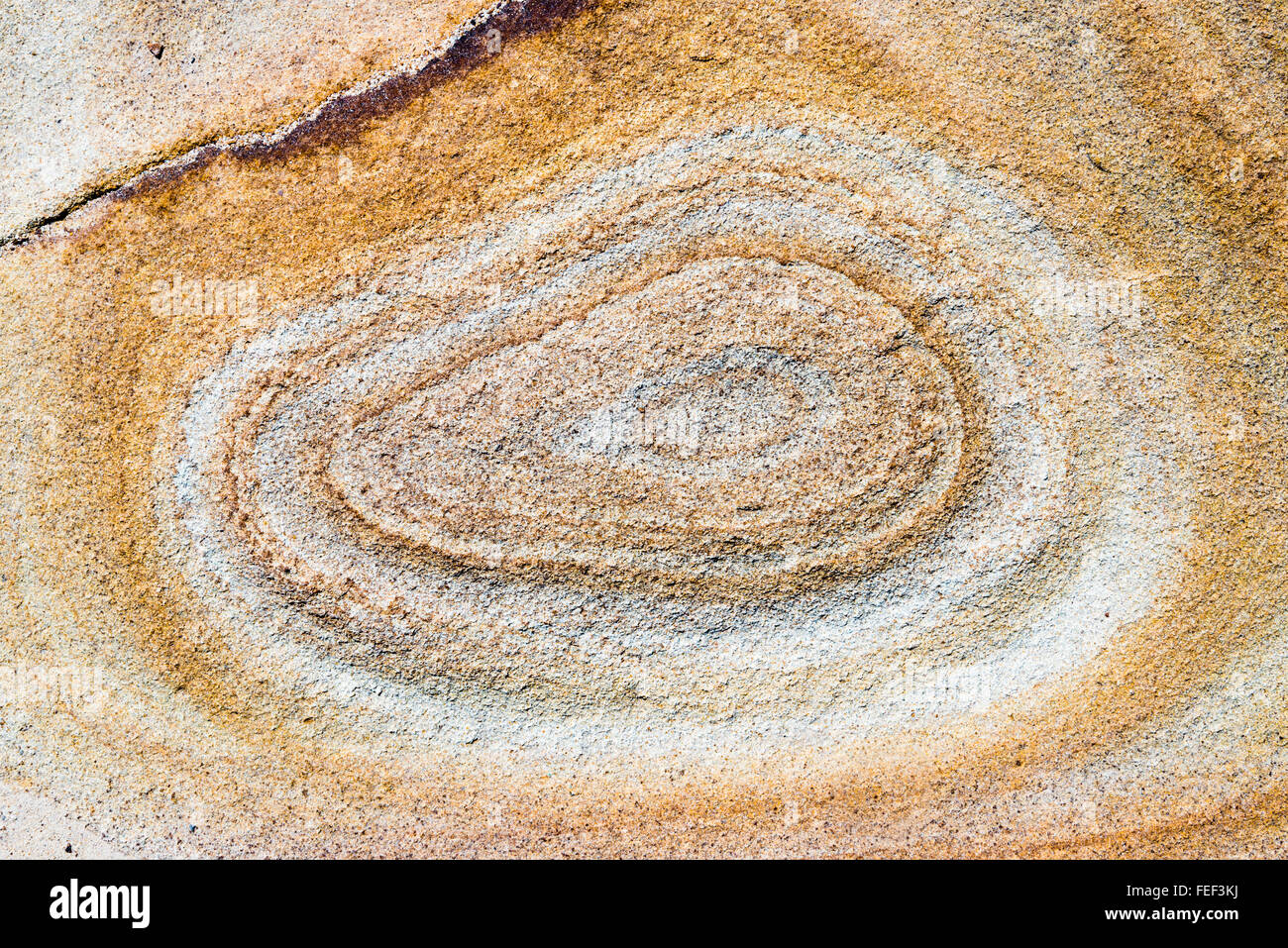 Australian rock formation background, sandstone texture with iron ...