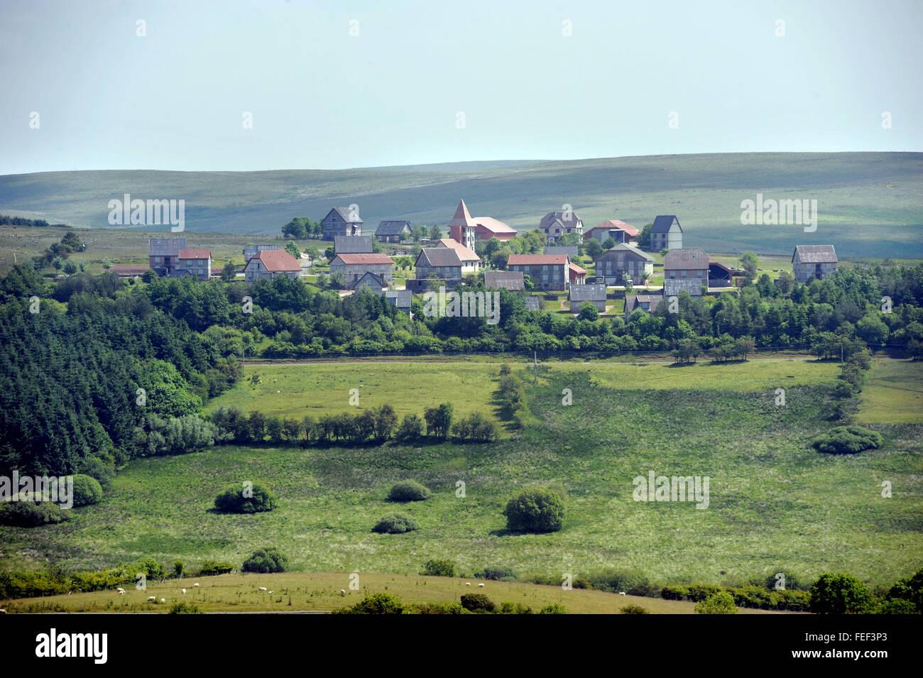 The MOD army training village near Brecon, Wales UK Stock Photo - Alamy