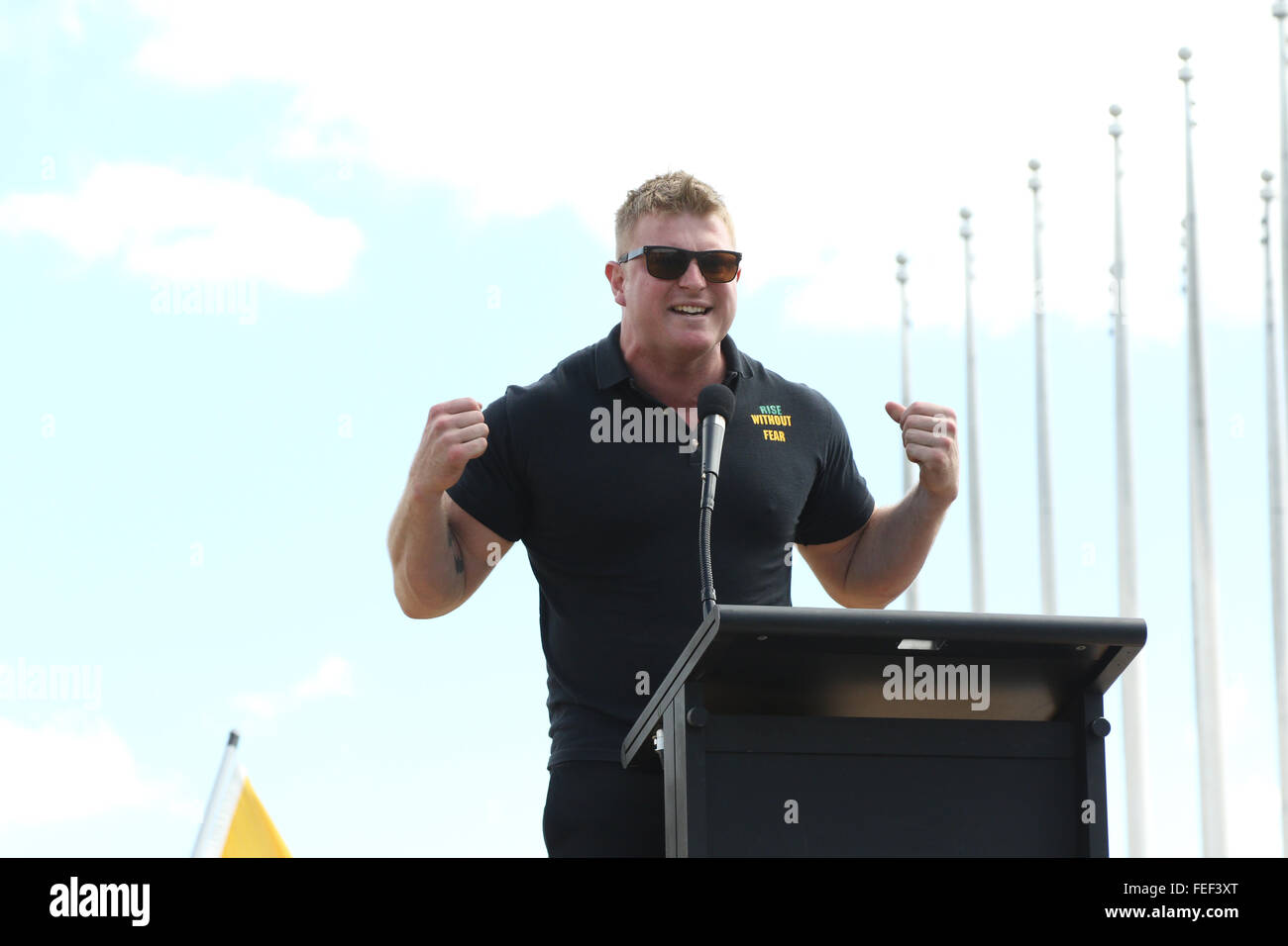 Canberra, Australia. 6 February 2016. Pictured: Blair Cottrell, leader ...