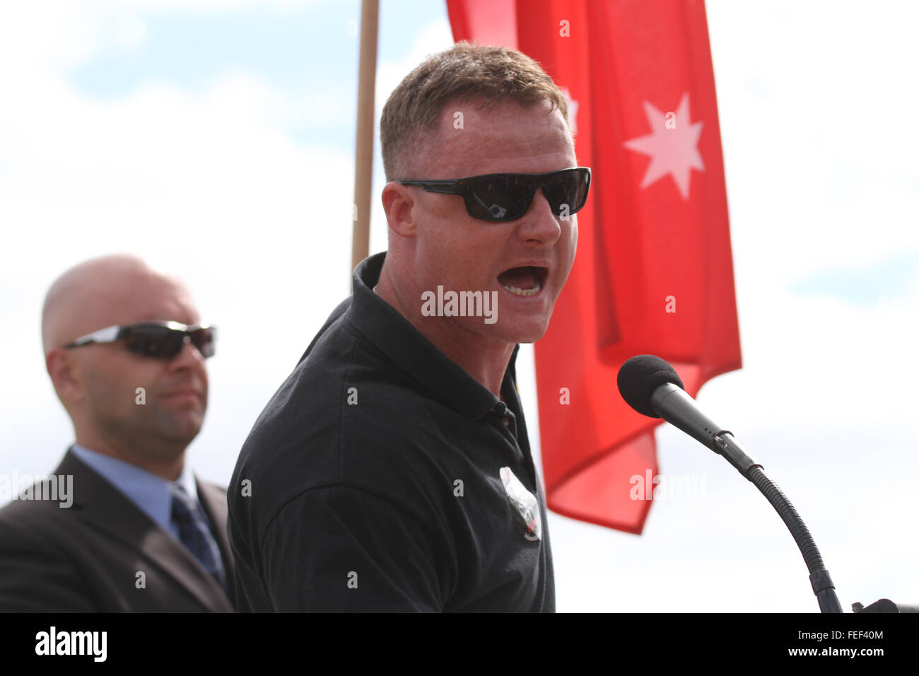 Canberra, Australia. 6 February 2016. Pictured: Chris Shortis from the ...
