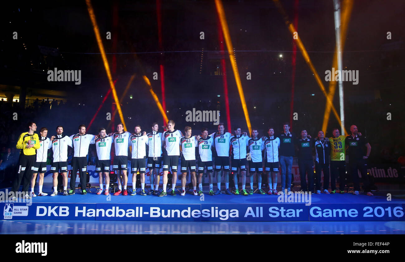 Nuremberg, Germany. 5th Feb, 2016. The players of Germany's national ...