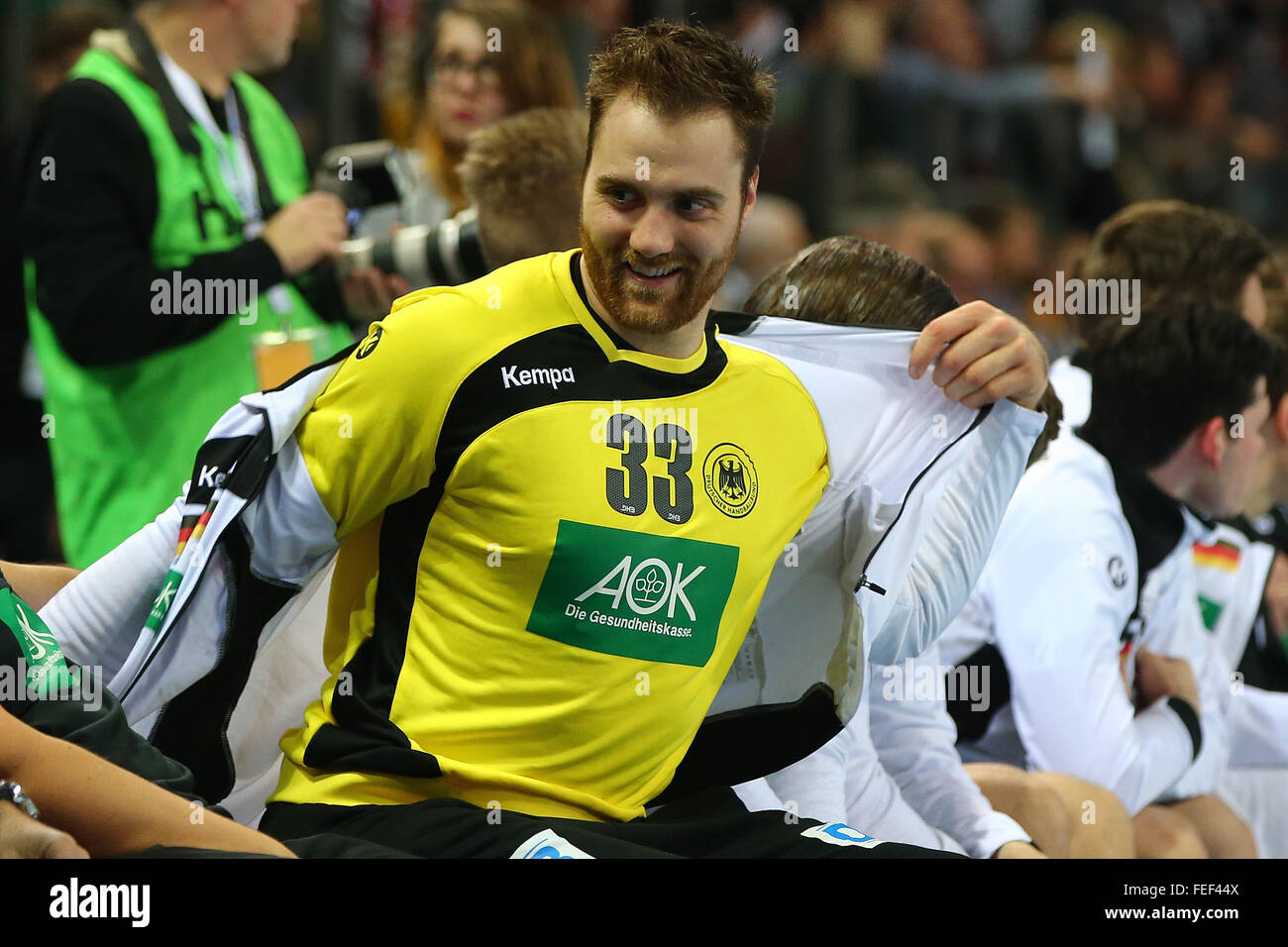 Nuremberg, Germany. 5th Feb, 2016. Germany's national squad handball ...