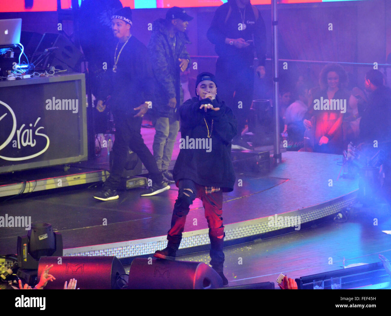Las Vegas, Nevada, USA. 5th Feb, 2016. Rapper Tyga kicks off big game ...