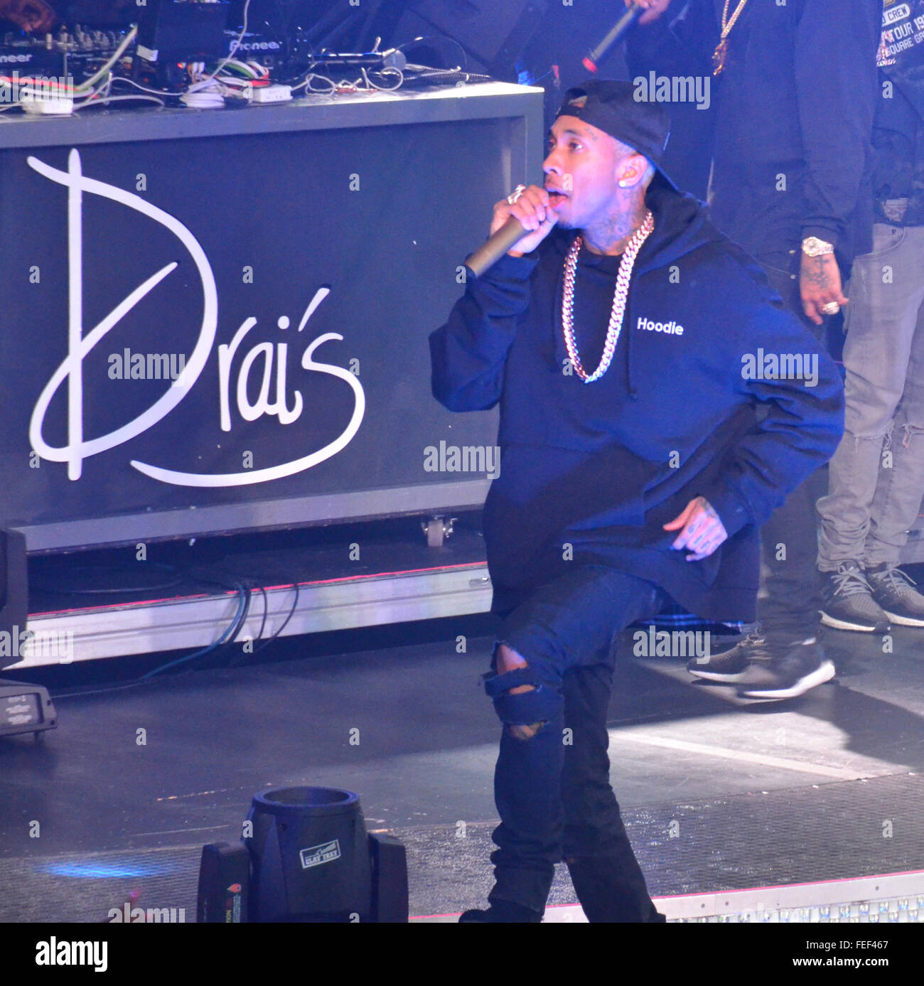 Las Vegas, Nevada, USA. 5th Feb, 2016. Rapper Tyga kicks off big game ...
