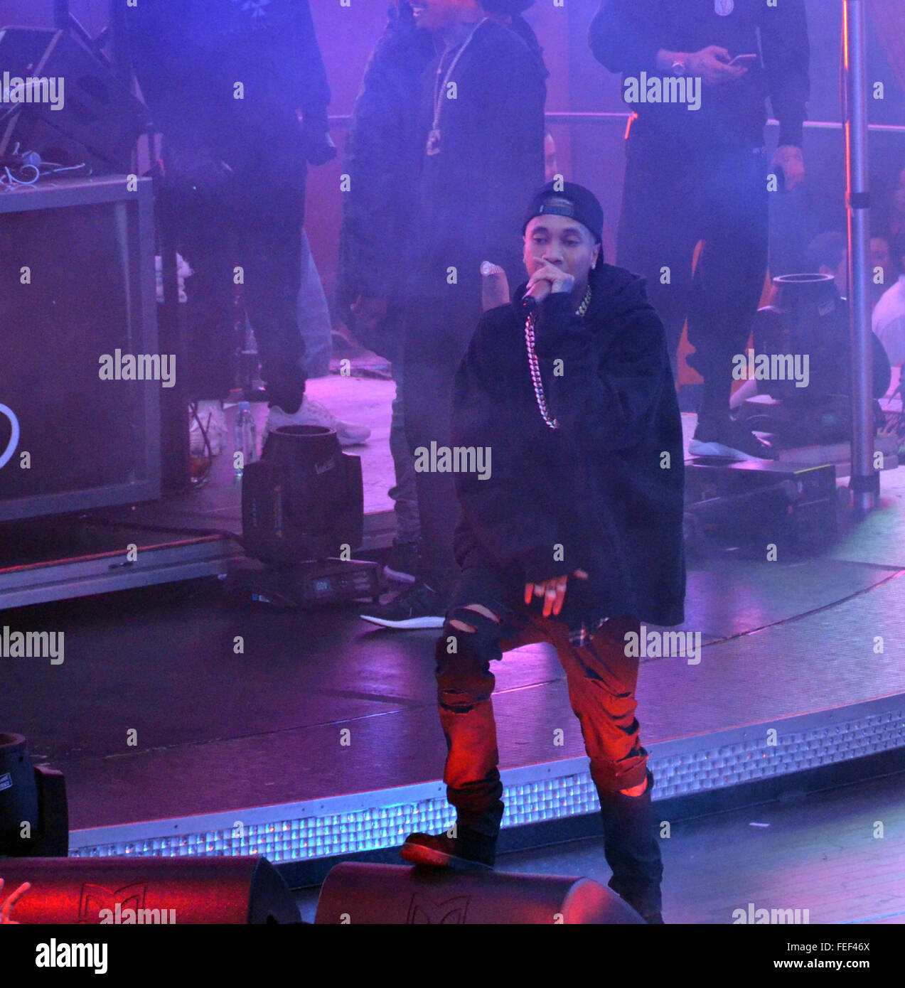 Las Vegas, Nevada, USA. 5th Feb, 2016. Rapper Tyga kicks off big game ...