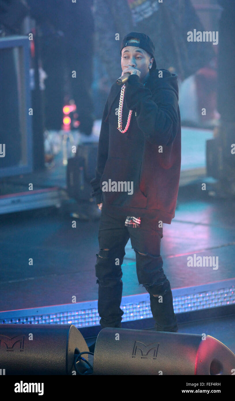 Las Vegas, Nevada, USA. 5th Feb, 2016. Rapper Tyga kicks off big game ...
