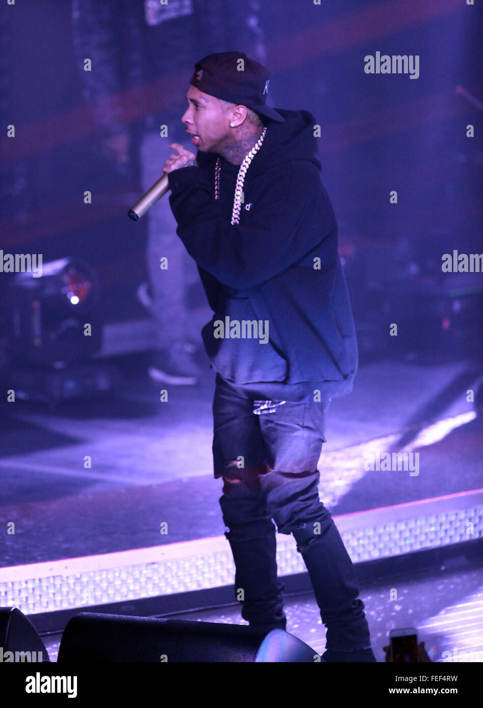 Las Vegas, Nevada, USA. 5th Feb, 2016. Rapper Tyga kicks off big game ...